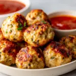 Easy Baked Chicken Meatballs | Simple Tasty Recipes