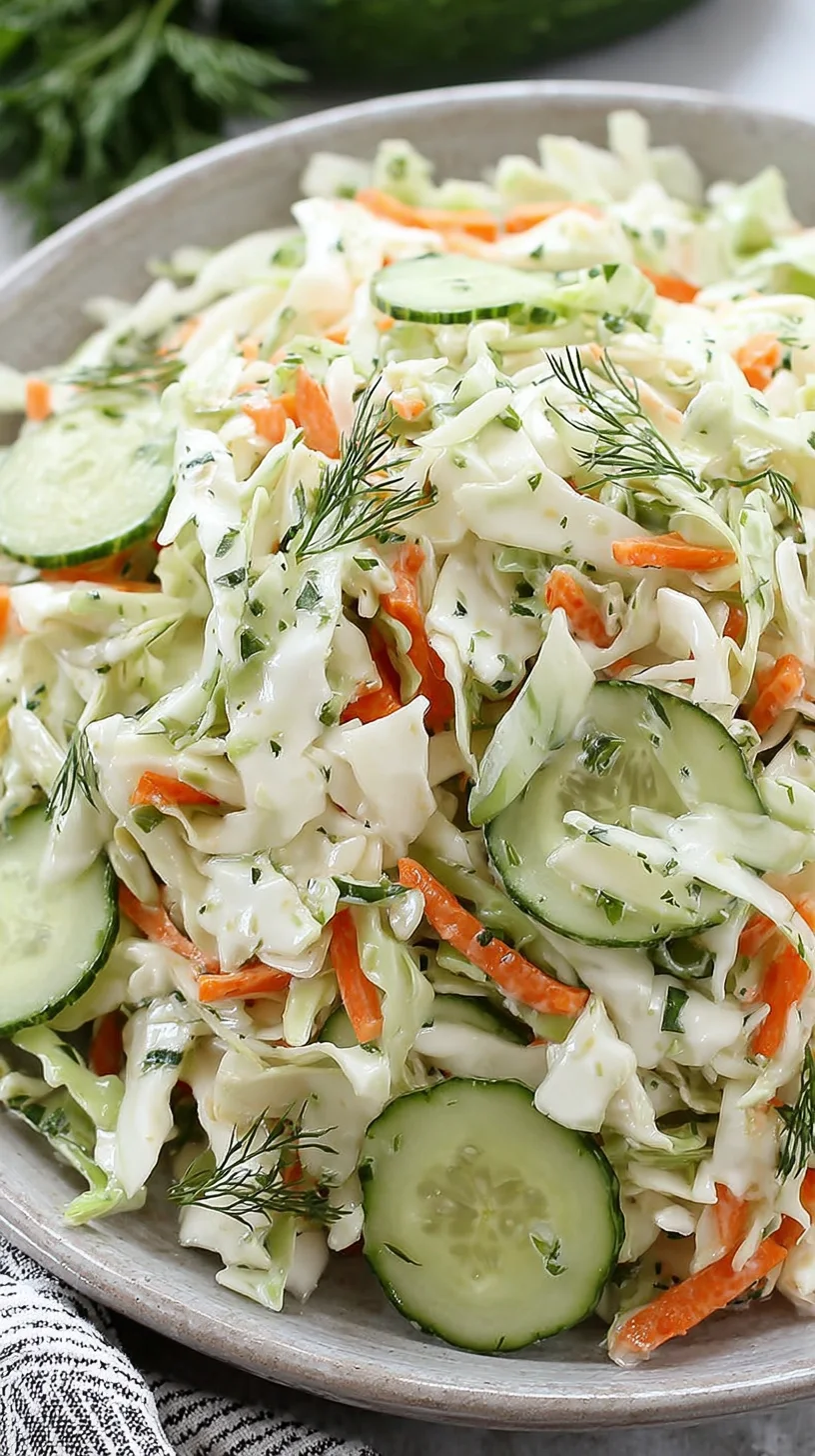 Green Cabbage Cucumber Salad | Simple Tasty Recipes