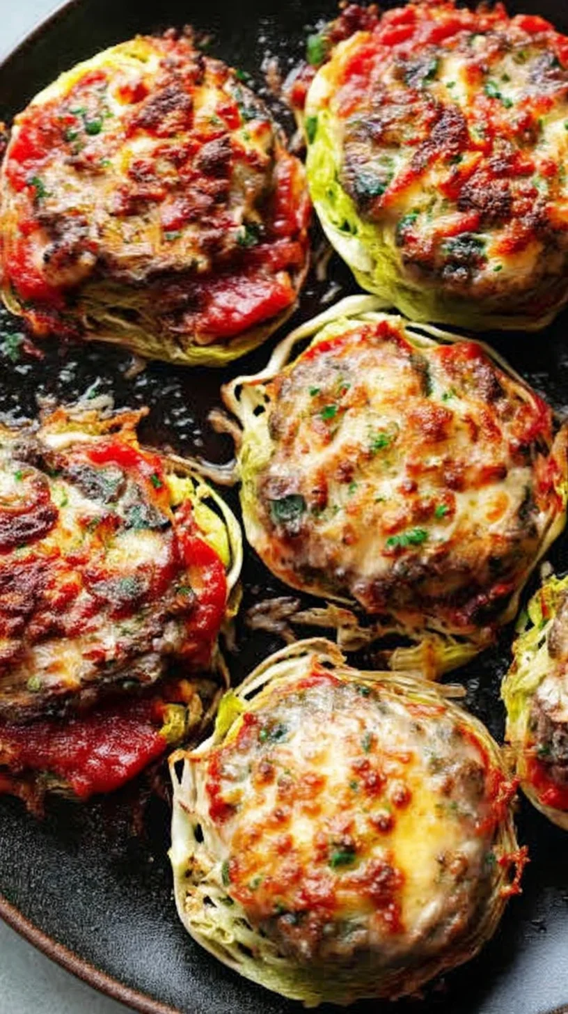 Oven-Baked Cabbage Burgers | Simple Tasty Recipes