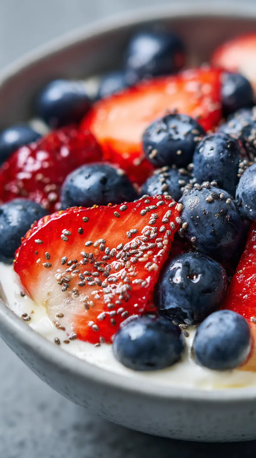 Easy High Protein Yogurt Bowl with Summer Berries