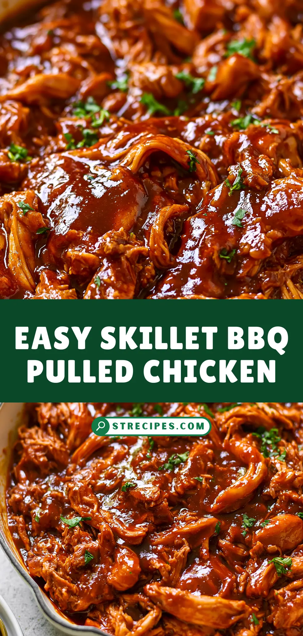 Easy Skillet BBQ Pulled Chicken Recipe (Ready in 20 Mins)
