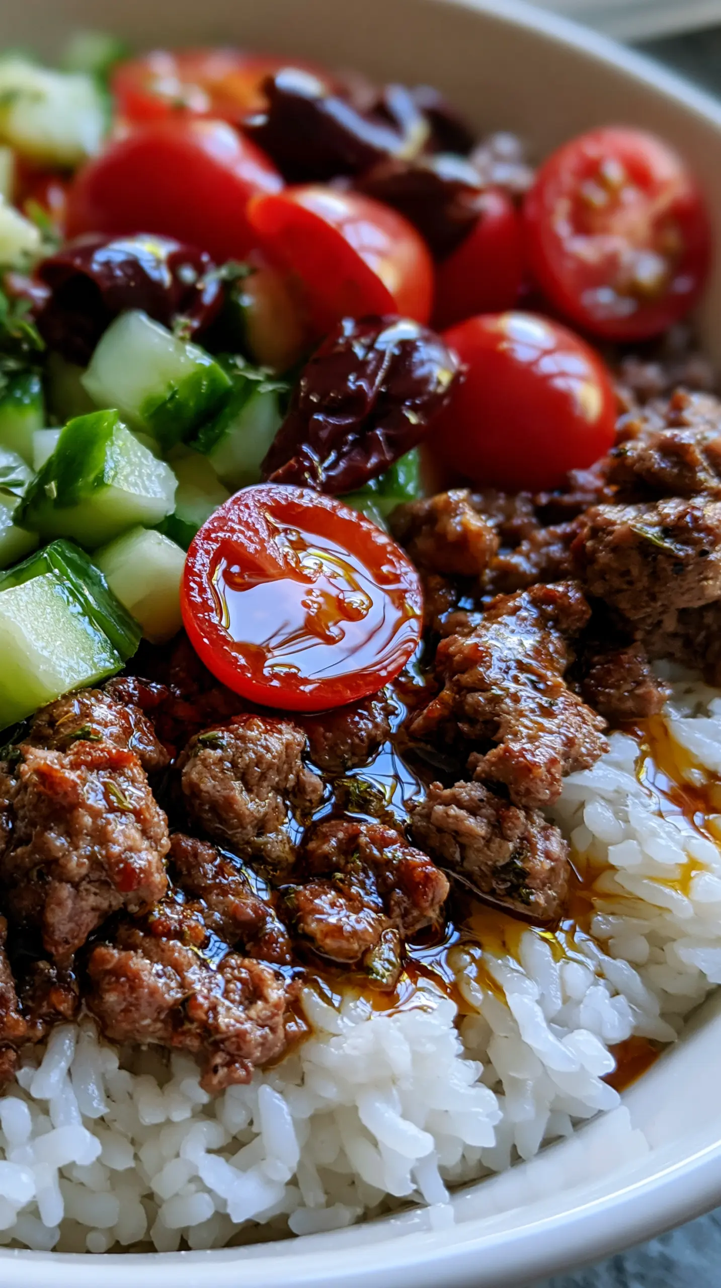 Easy Greek Ground Beef Rice Bowl Recipe | Quick Weeknight...