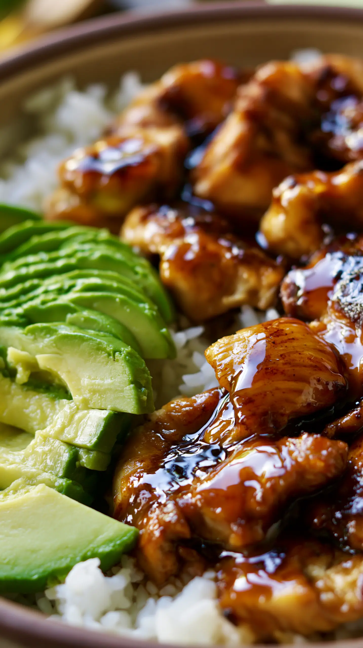 Honey Lime Chicken & Avocado Rice Bowl Recipe